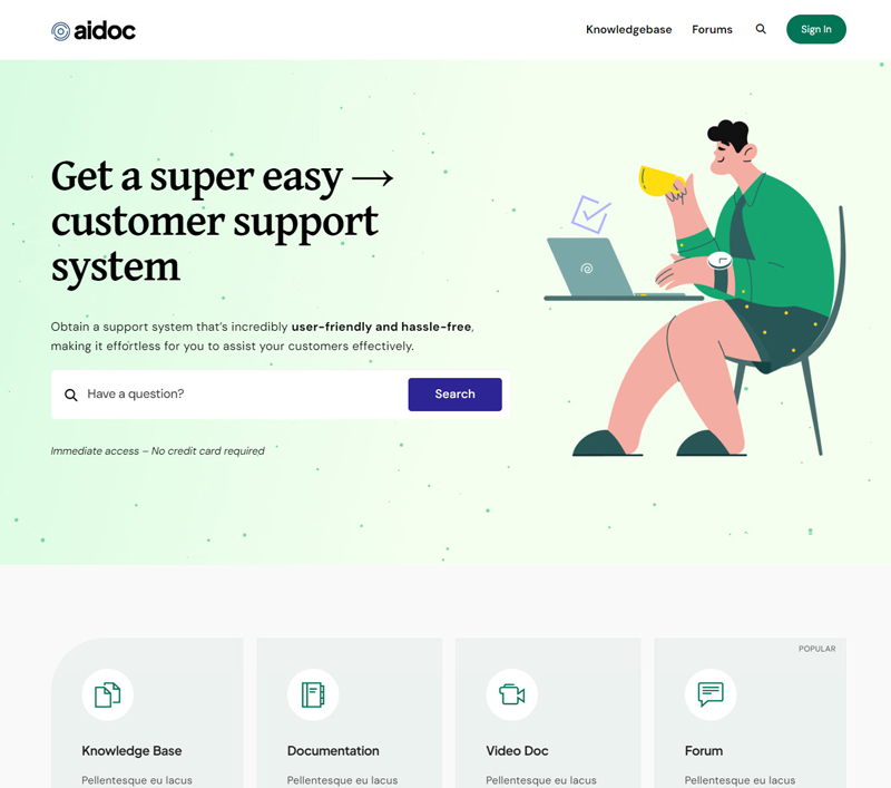 Aidoc – supercharging WordPress with: Docs, Knowledgebase, Forums, Shop, and Beyond